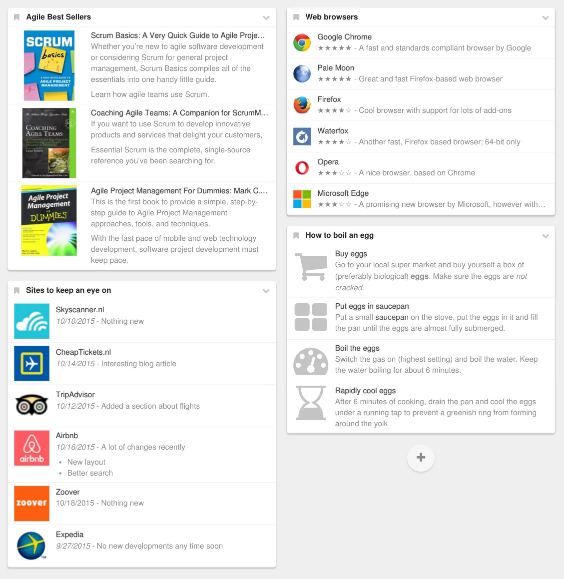 [Old News] More layout options for Bookmarks widget - Start.me Blog