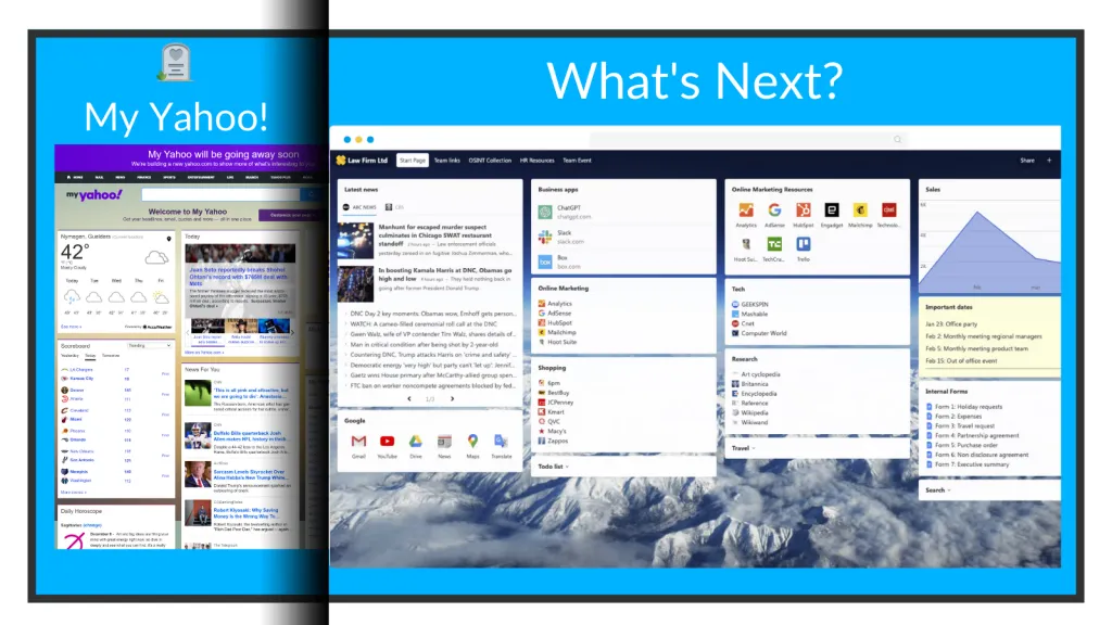 Now that My Yahoo closes shop, where do you go? - Start.me Blog