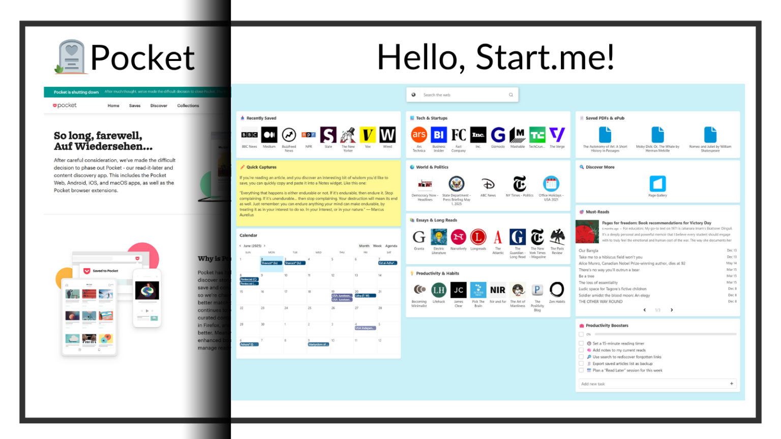 📚 Pocket is shutting down – is Start.me a good alternative? - Start.me Blog